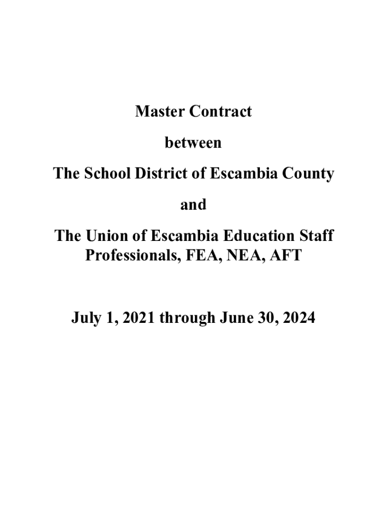 Fillable Online Escambia teachers union settle. Teachers to get salary ...