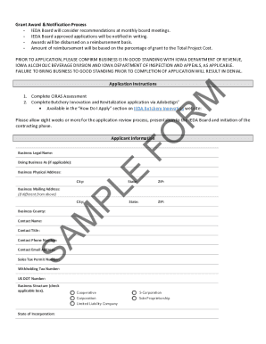 Fillable Online Butchery Application-SAMPLE FORM. ... Fax Email Print ...