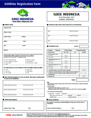 Fillable Online ILDEX Indonesia-Application Form new Fax Email Print ...