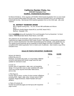 Fillable Online 2019-2021 Evaluation Form Fax Email Print - pdfFiller