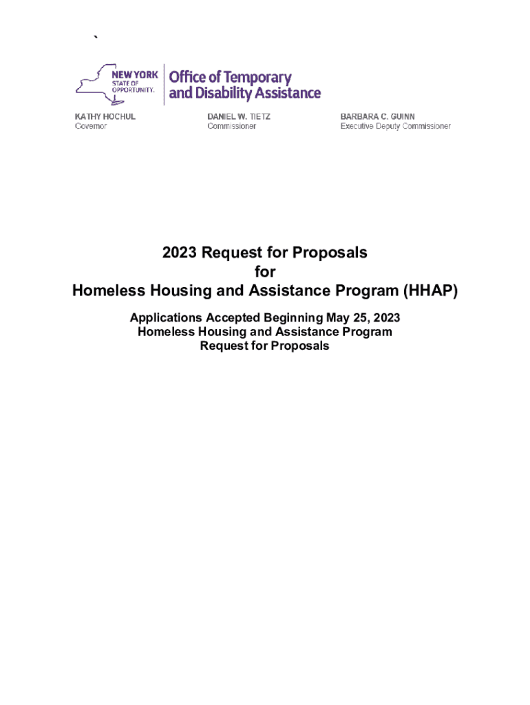 Fillable Online otda ny Homeless Housing and Assistance Program Request ...