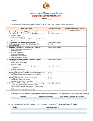 Fillable Online PMS-Quarterly-Report-Template-.pdf Fax Email Print ...