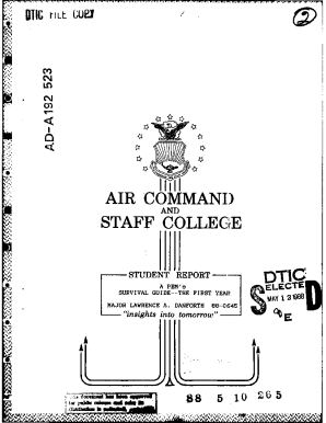Fillable Online A PEM's (Program Element Monitors) Survival Guide--The ...