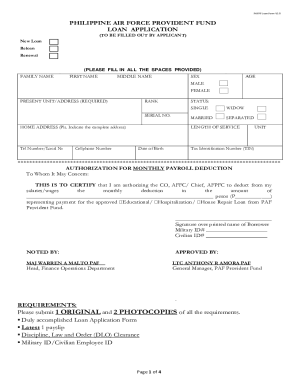 Fillable Online Gpf loan application form Fax Email Print - pdfFiller