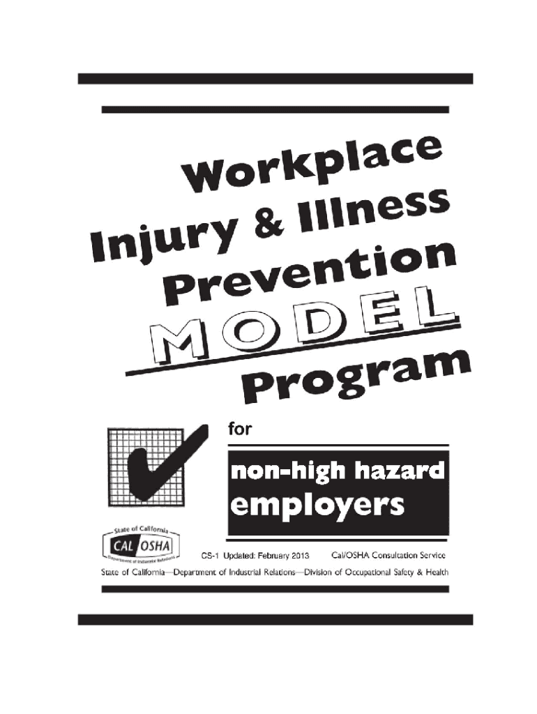 Fillable Online Model Injury and Illness Prevention Program for High ...