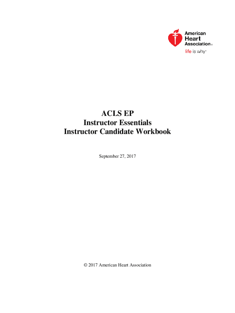 Fillable Online Instructor Essentials ProductsAmerican Heart ...