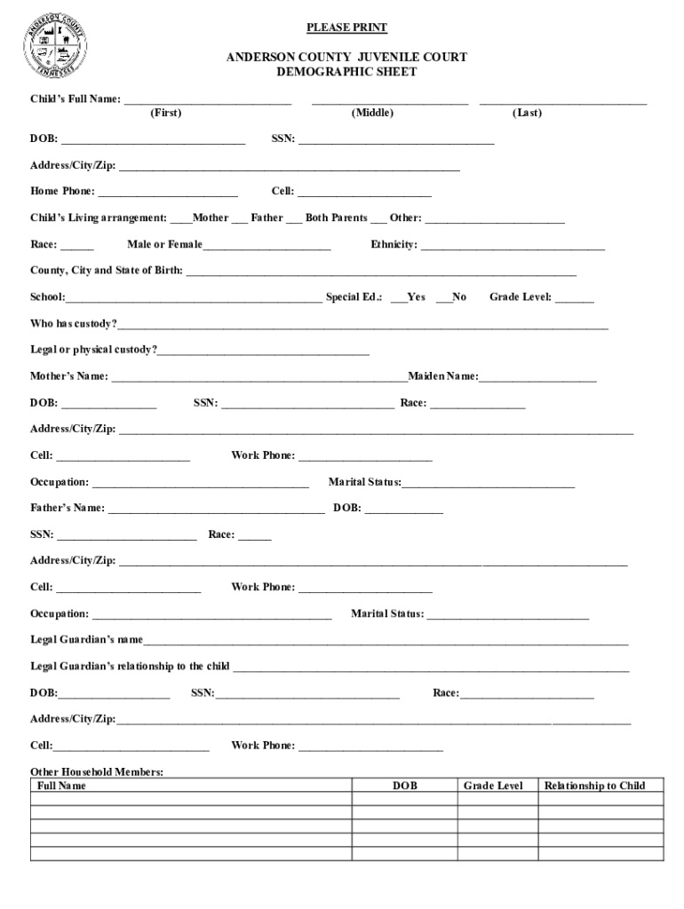 Fillable Online Juvenile CourtShelby County, TN - Official Website Fax ...