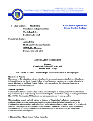 Fillable Online RN-BSN Articulation Agreement 042016.docx Fax Email Print - pdfFiller