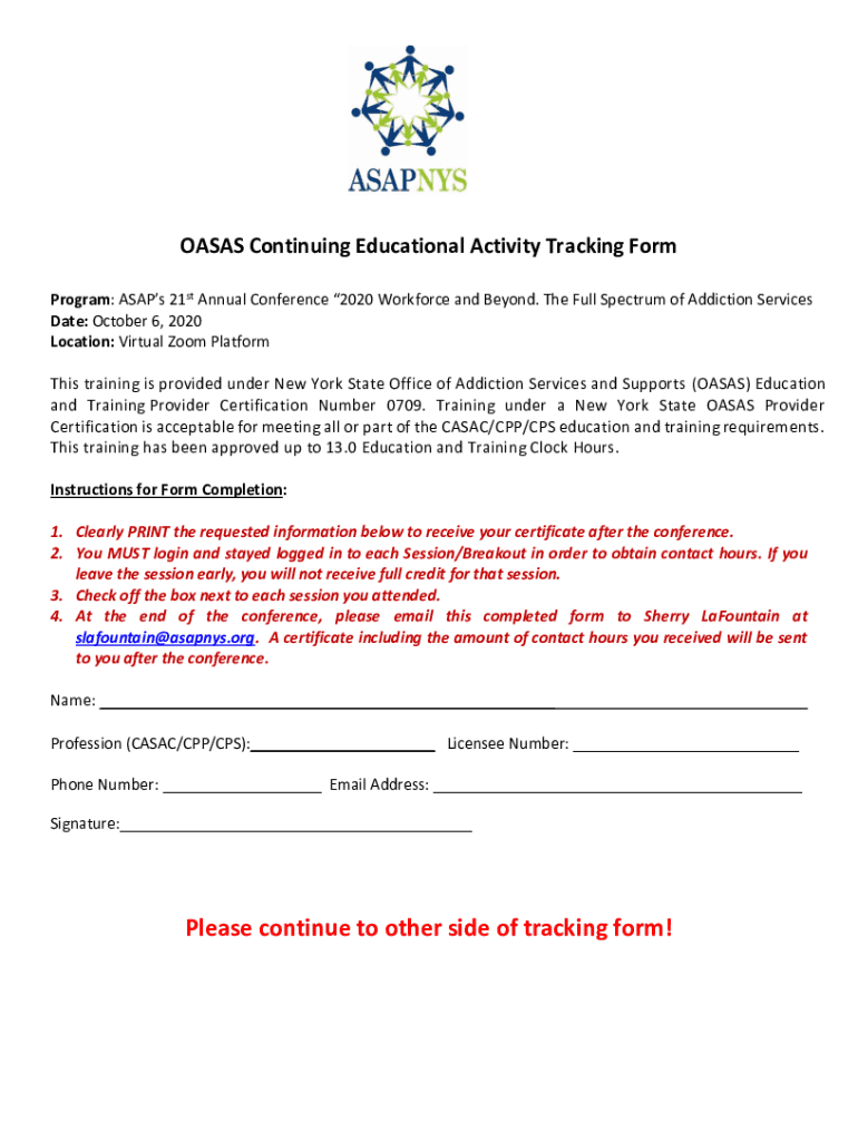 Fillable Online Please continue to other side of tracking form! Fax Email Print - pdfFiller