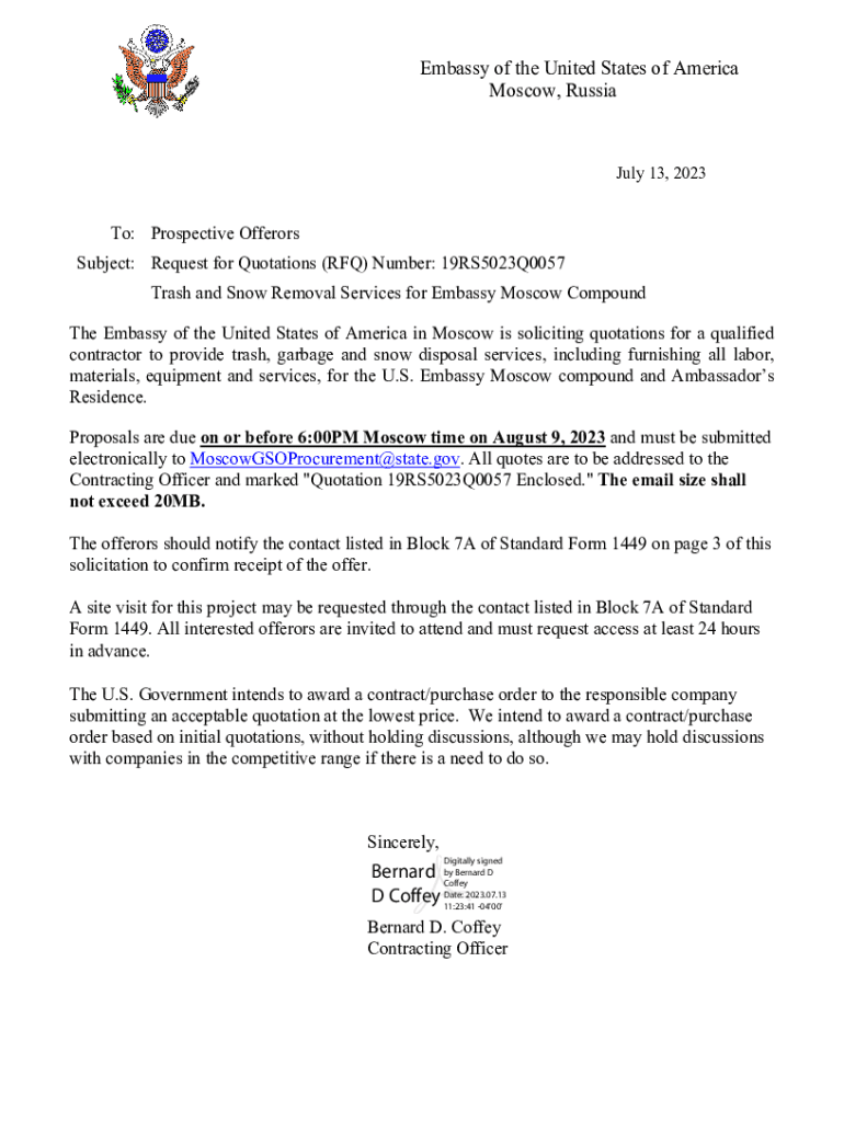 Fillable Online Request for Quotations (RFQ) Number Fax Email Print ...