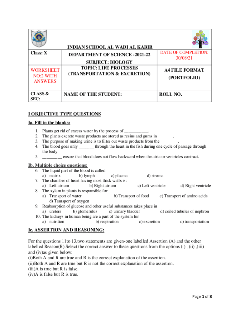 Fillable Online Iswk Worksheet - Fill Online, Printable, Fillable ...
