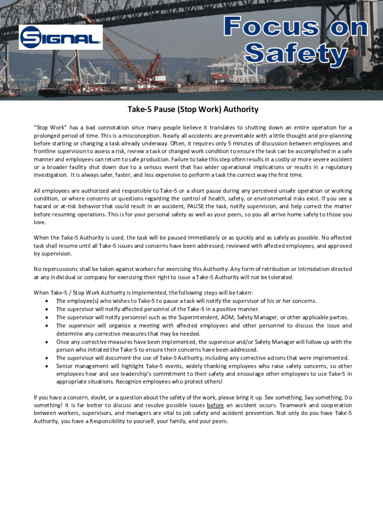 Fillable Online Bargaining for Stop Work Authority to Prevent Injuries ...