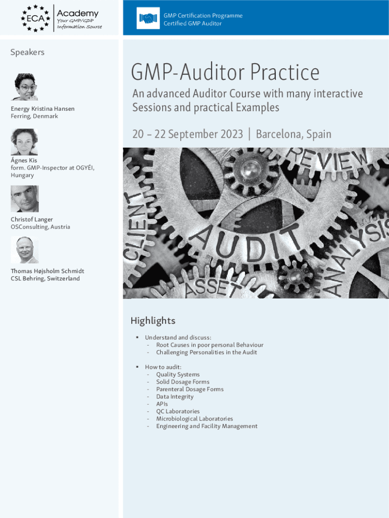 Fillable Online How to Conduct GMP Training for Employee Fax Email ...