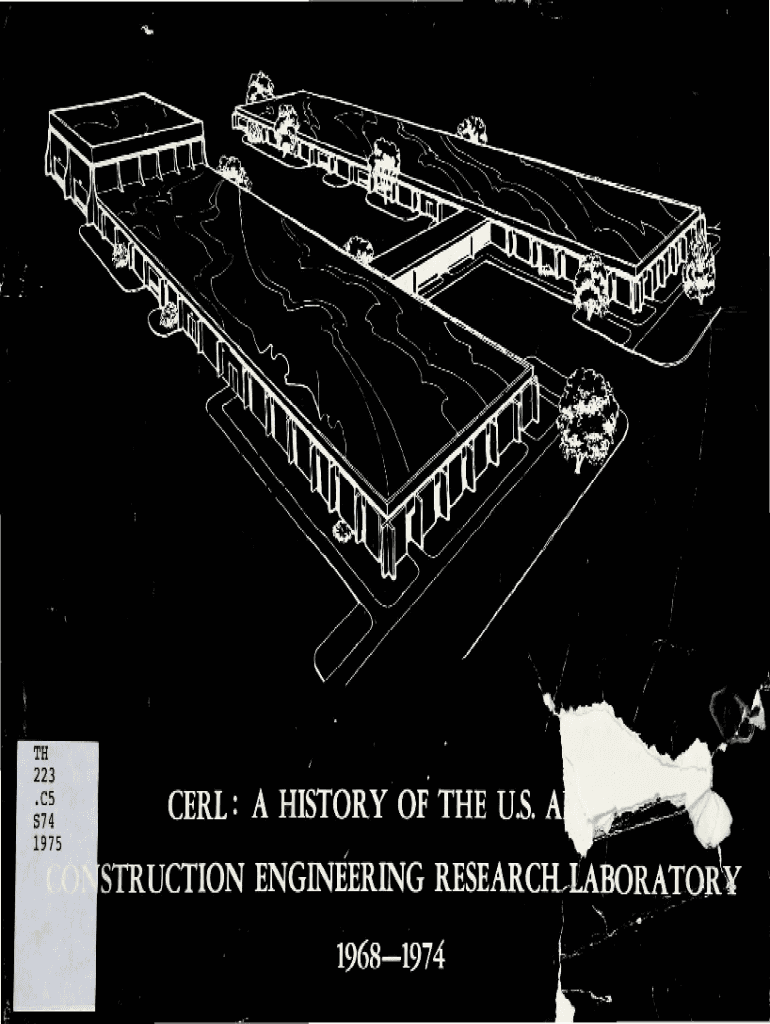 Fillable Online CERL. In the mid-1960s the U.S. Army Corps of Engineers ...