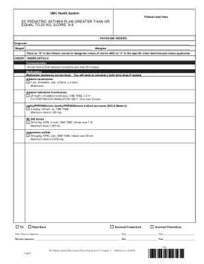 Fillable Online EC Pediatric Asthma Plan Greater Than Or Equal to 20 kg, ... Fax Email Print ...