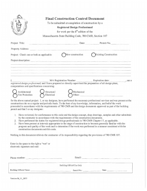 Fillable Online Final Construction Control Affidavit Fax Email Print ...