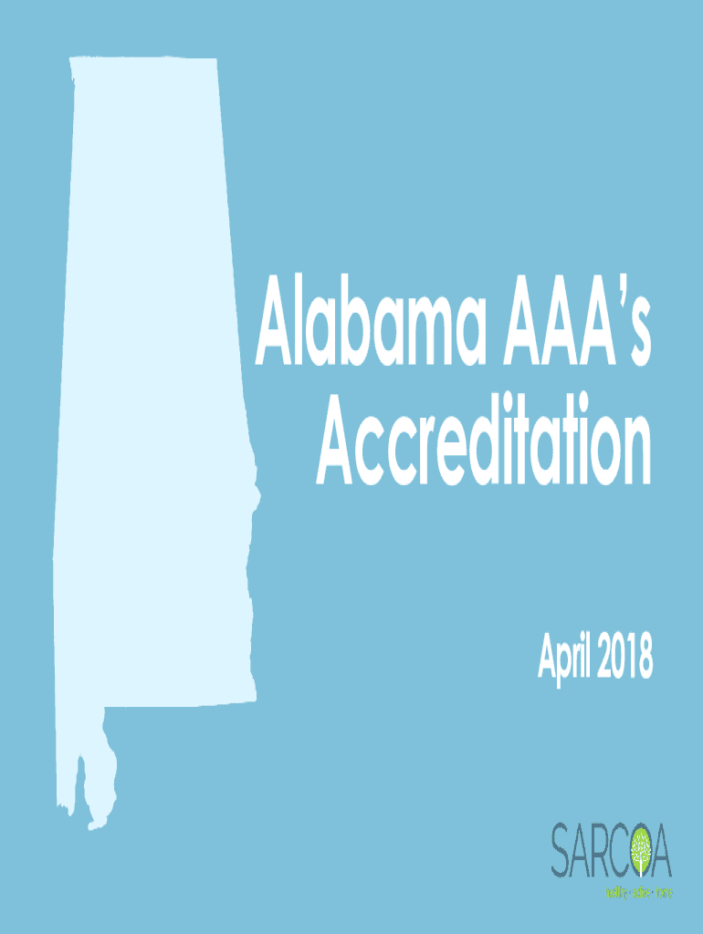 Fillable Online Alabama AAA's Accreditation Fax Email Print - pdfFiller