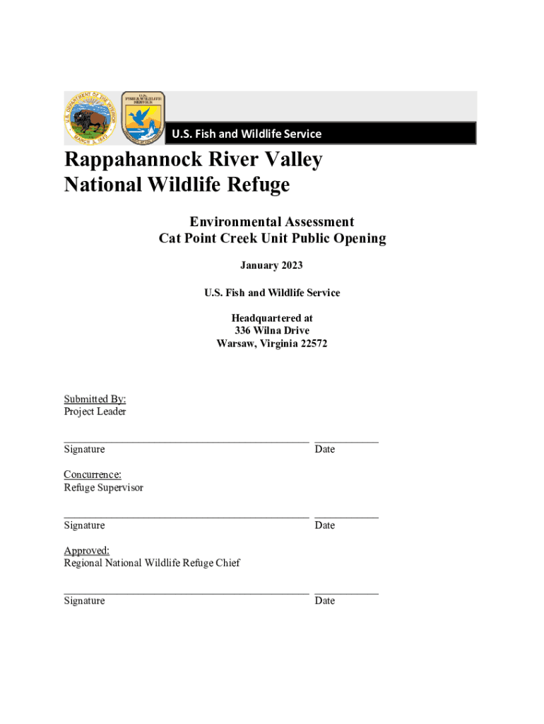 Fillable Online Rappahannock River Valley NWR Environmental Assessment ...