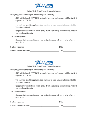 Fillable Online acknowledgement and agreement with safety protocols Fax ...