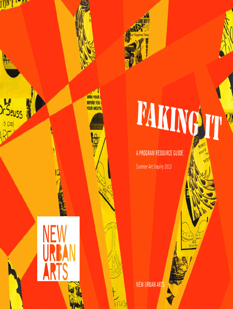 Fillable Online What We Do - New Urban Arts Fax Email Print - pdfFiller