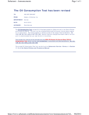 Fillable Online The Oil Consumption Test has been revised Fax Email ...