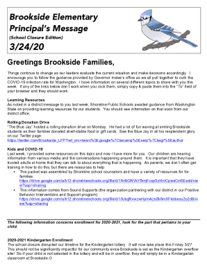 Fillable Online Principal's Message / Welcome message from Mrs. Diamond ...