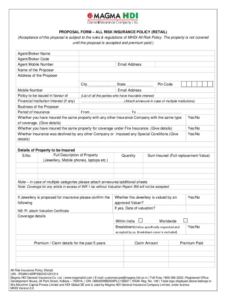 Fillable Online What is Proposal FormAll You Need To Know Fax Email ...