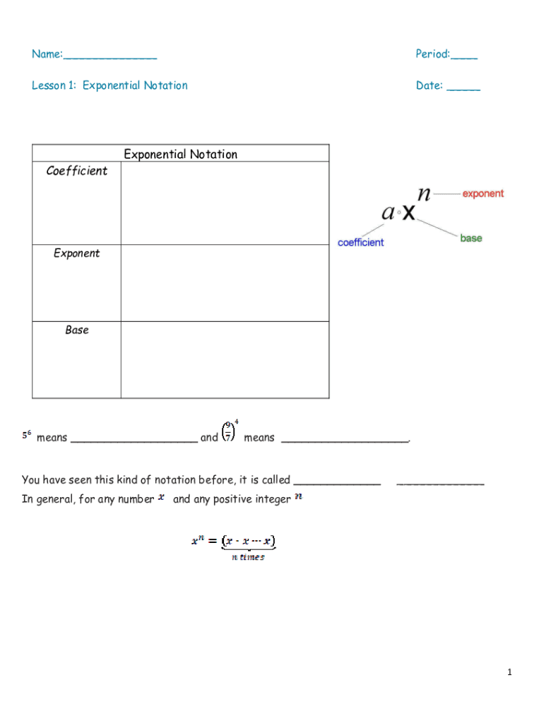 Fillable Online Scientific Notation Flashcards Fax Email Print - pdfFiller