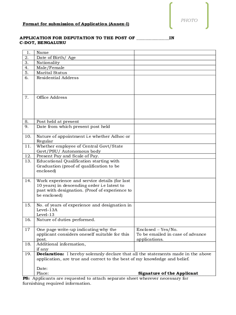 Fillable Online DEPUTATION NOTIFICATION Fax Email Print - pdfFiller