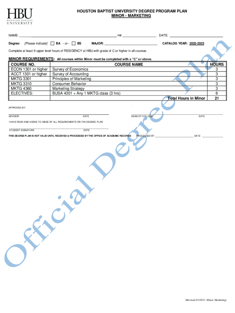 Fillable Online UH Bachelor Degrees - University of Houston Fax Email ...