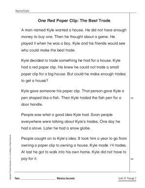 Fillable Online 'Red Paperclip' Guy Is Ready to Trade His House Fax ...