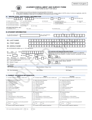Fillable Online learner enrollment and survey form Fax Email Print ...