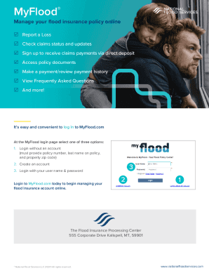 Fillable Online How to Start Your Flood Insurance Claim Fax Email Print ...