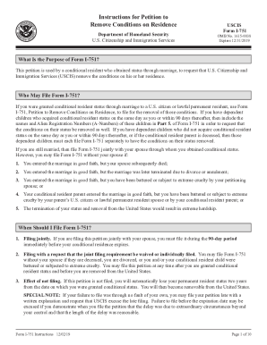 Fillable Online Fillable Online uscis What Is the Purpose of Form I-751 ...