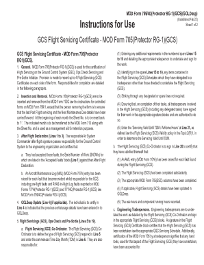 Fillable Online Instructions for Use - GCS Flight Servicing Certificate ...