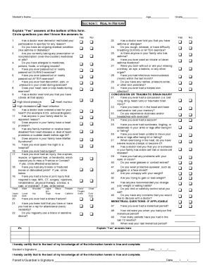 Fillable Online PIAA Medical History Form 23-24 Fax Email Print - pdfFiller