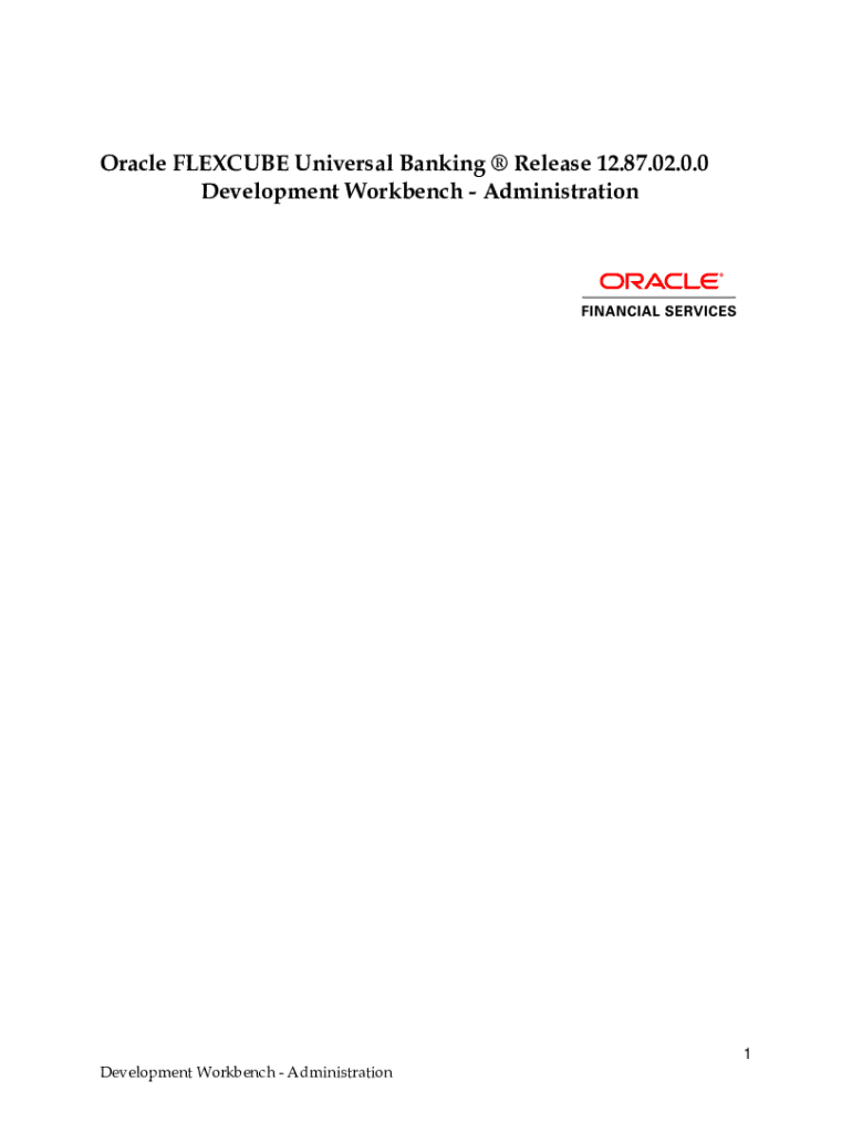 Fillable Online Development WorkBench - Administration Fax Email Print - pdfFiller