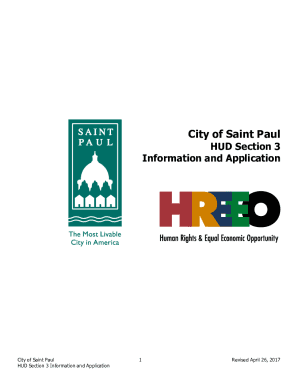 Fillable Online HUD Section 3 CollaborativeSaint Paul Minnesota Fax ...