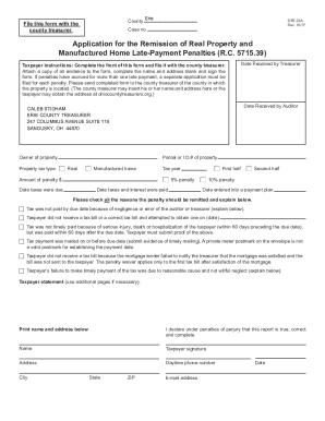 Fillable Online Remission Form (PDF) - Lucas County Fax Email Print ...