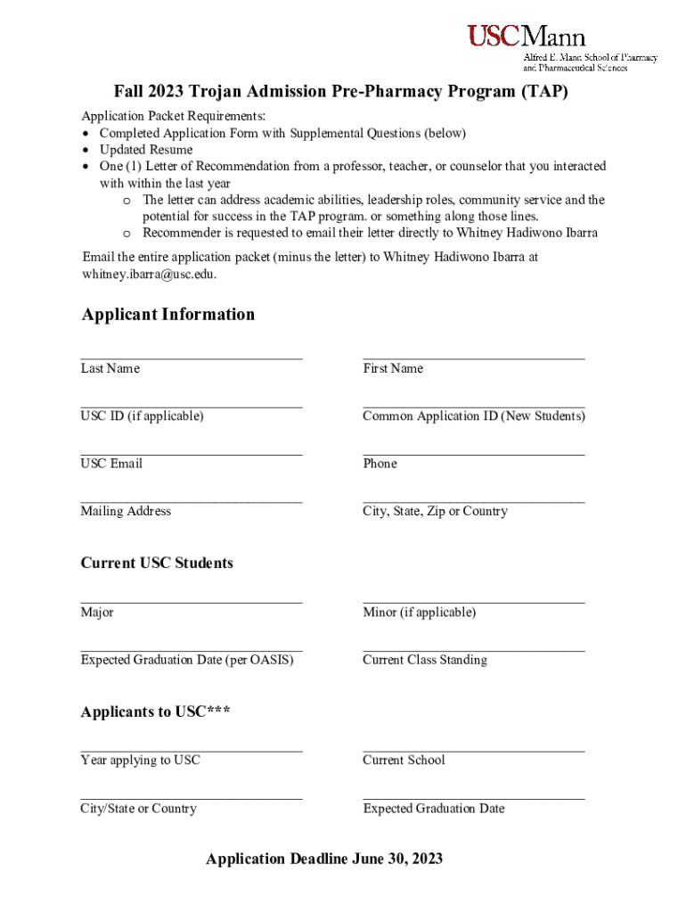 Fillable Online What is the Pharmacy School Application Process? Fax ...