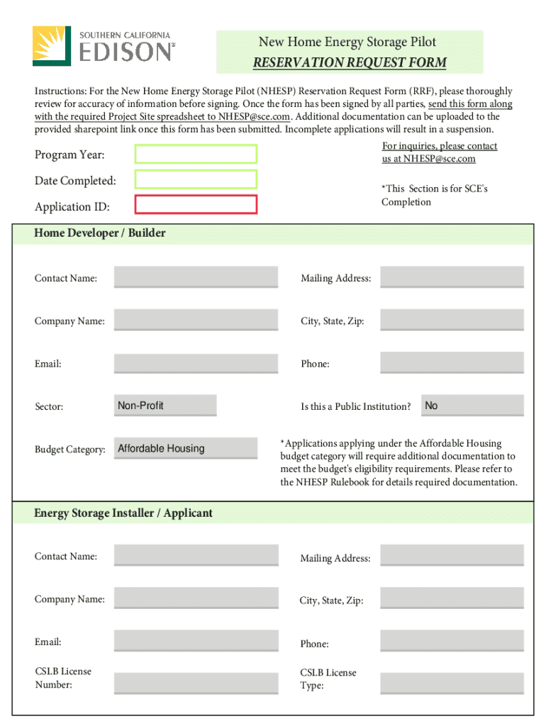 Fillable Online NHESP Reservation Request Form Fax Email Print - pdfFiller