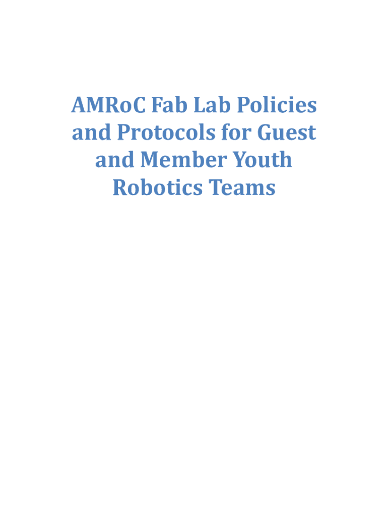 Fillable Online Tampa's AMRoc Fab Lab, a 'Community Center to Learn' Fax Email Print - pdfFiller