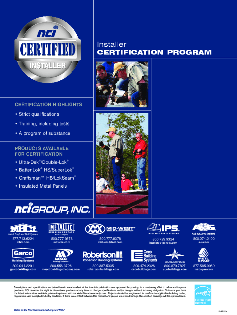 Fillable Online BattenLok High Strength Structural Standing Seam Roof ...