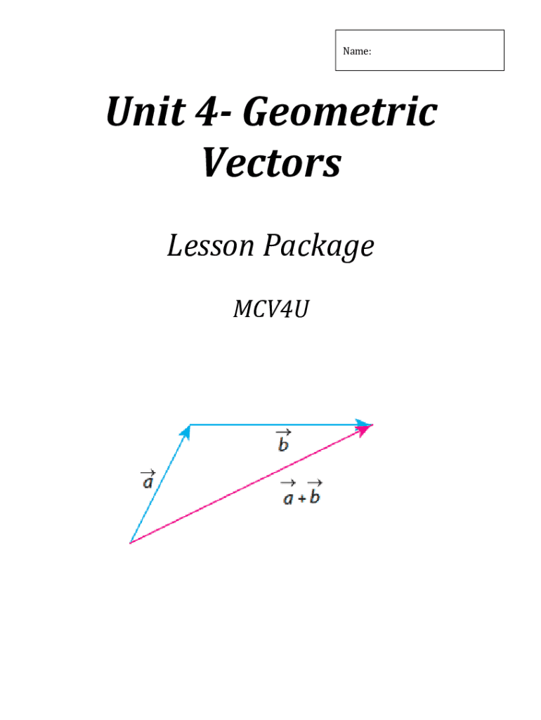 Fillable Online Lesson 8 6 Vectors Worksheet Answers Fax Email Print - pdfFiller