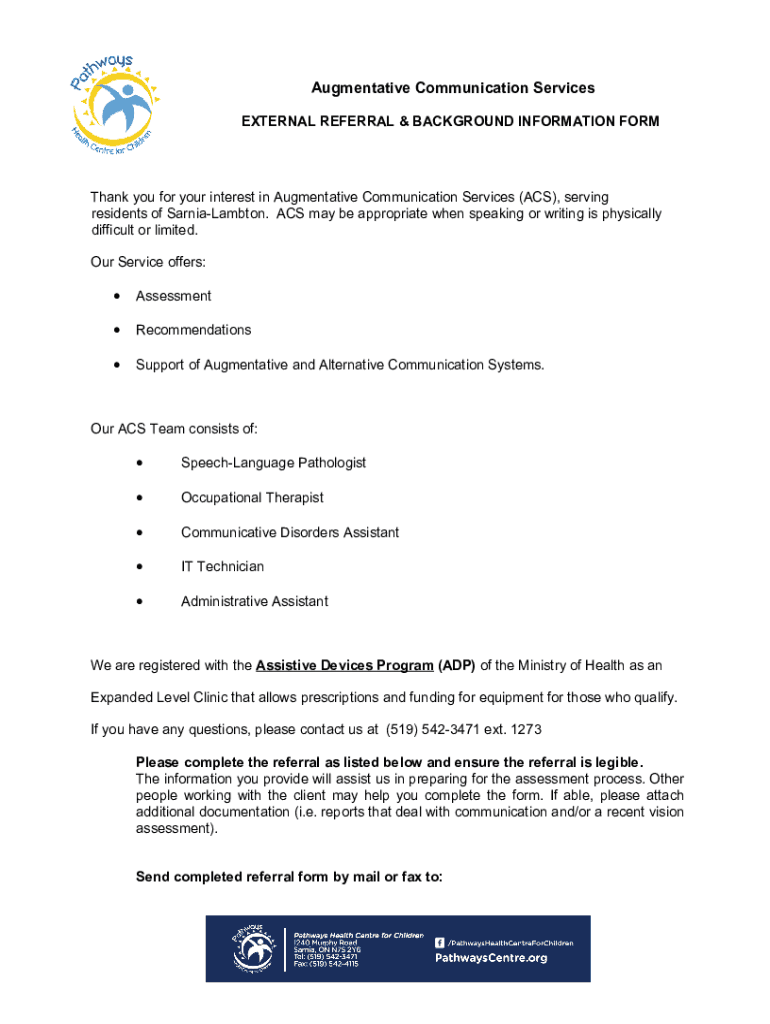 Fillable Online A Crash Course on Getting an AAC Referral - NWACS Fax ...