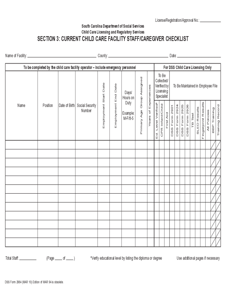 Fillable Online Sc Dss Form 2964. Shopping and Services Fax Email Print ...
