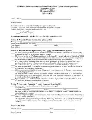 Fillable Online Property Owner Information (please print) Section 2 Fax ...