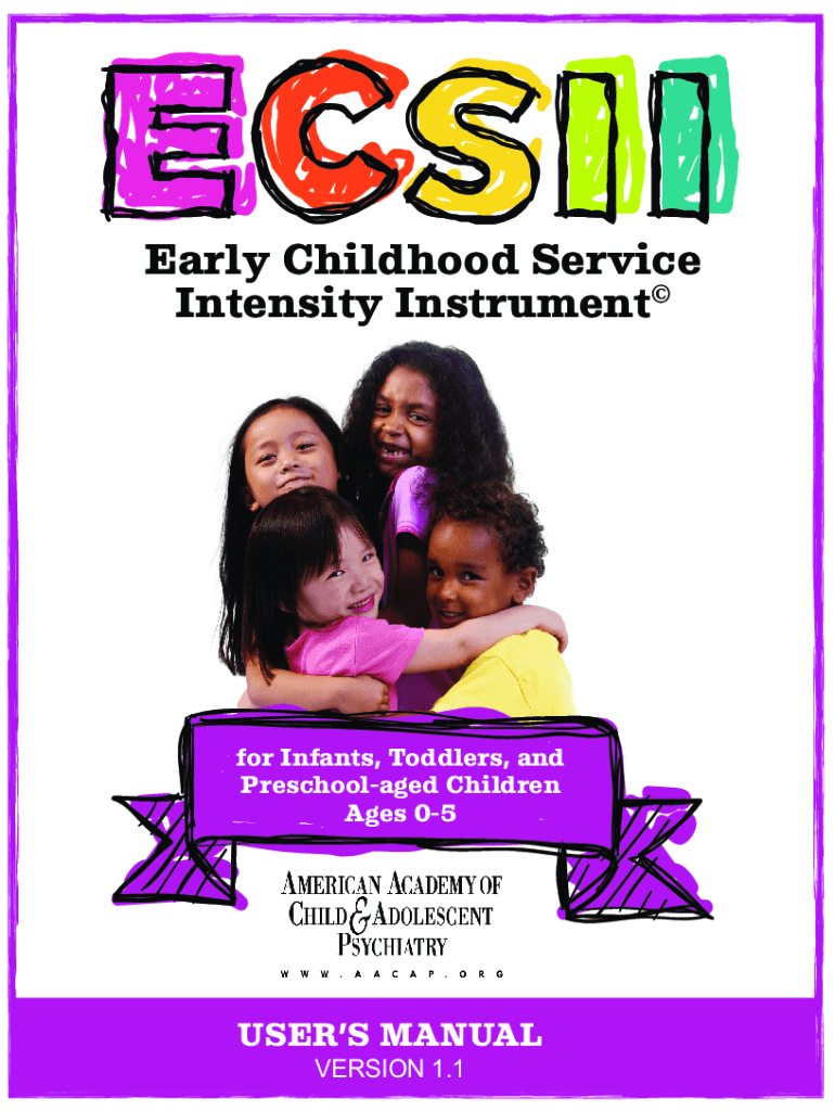 Fillable Online Early Childhood Service Intensity Instrument Fax Email ...