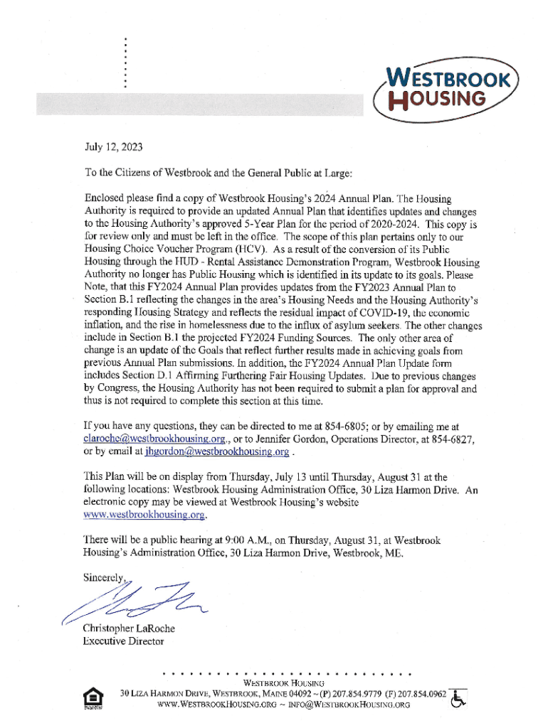 Fillable Online The Form HUD-50075-HCV is to be completed annually by ...