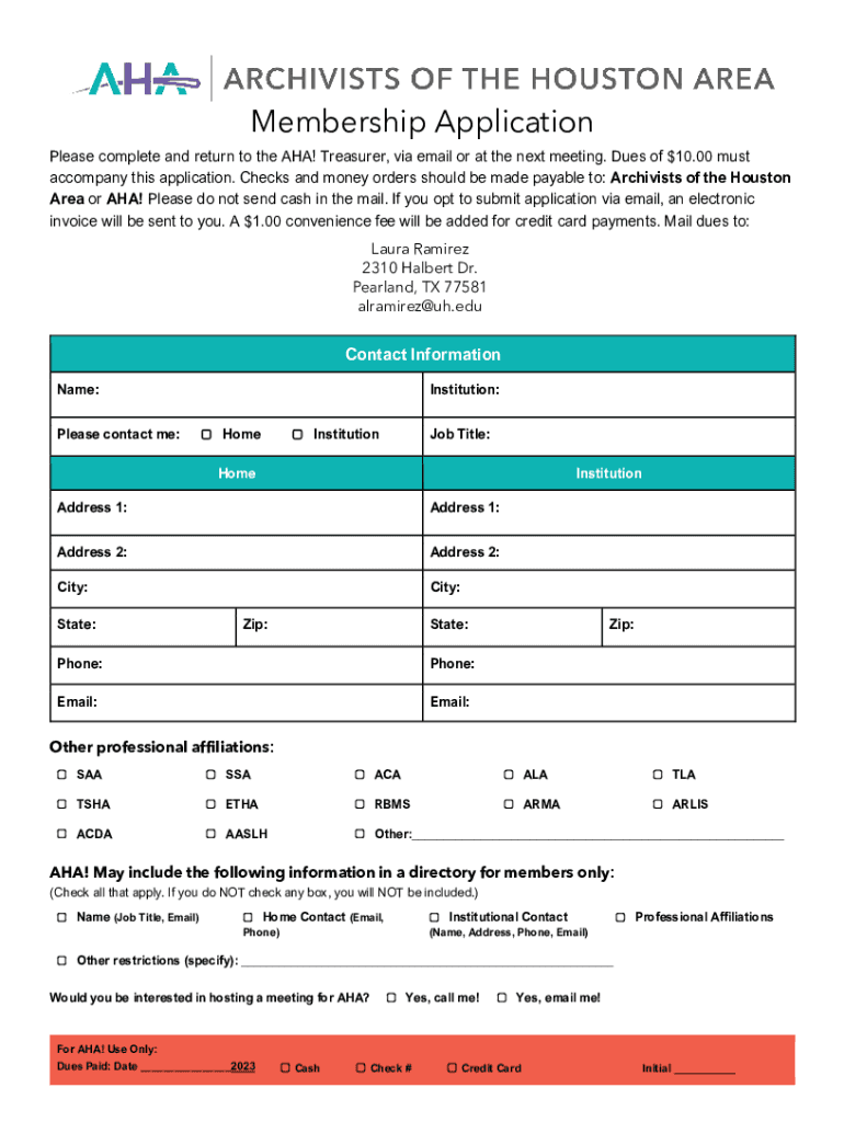Fillable Online Please complete and return to the AHA Fax Email Print ...